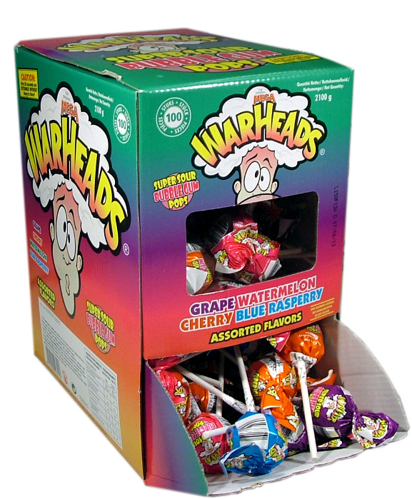 Mega Warheads Lollipops Ecofoods SPRL Destockage Grossiste