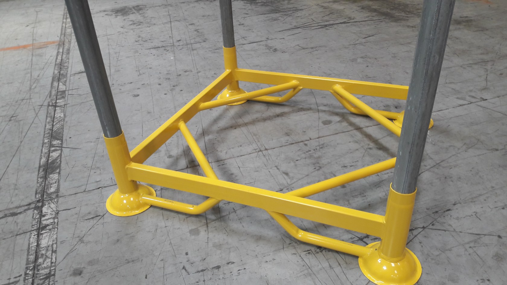 Support Big Bag : Embase + Cadre Supérieur Jaune - TAP FRANCE Destockage