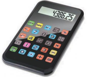 Calculette calculatrice design iphone avec logo Destockage Grossiste