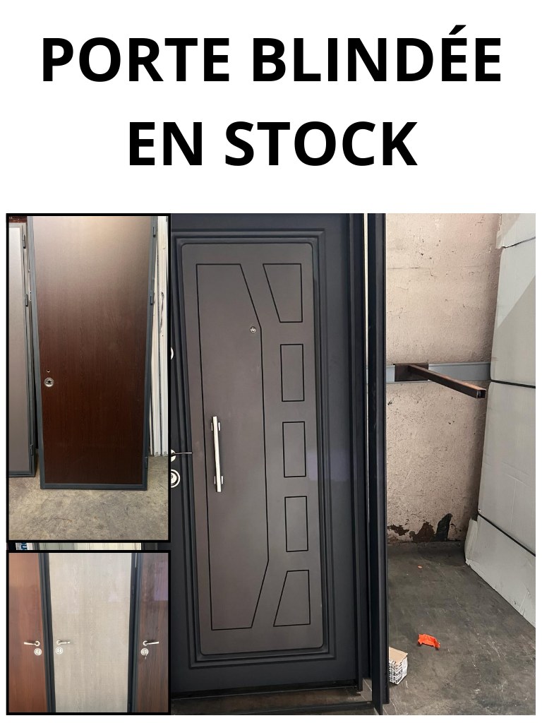 Porte blindée acier pour entrée principale Destockage Grossiste