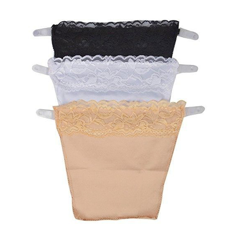 SHOP-STORY - CAMI SECRET : Lot de 3 Cache Décolletés avec Dentelle