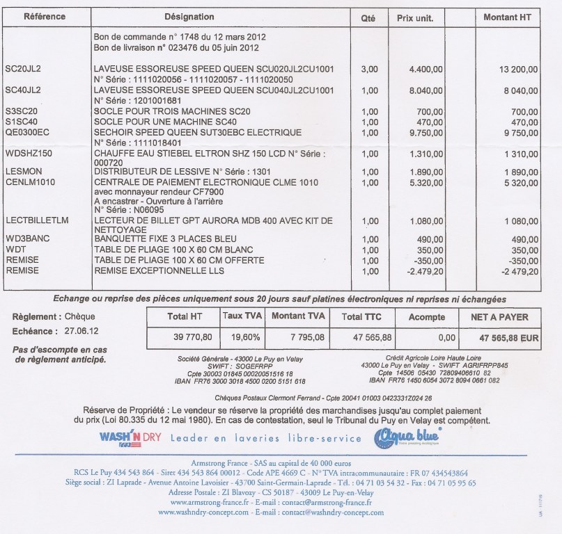 Materiel neuf de laverie marynaflo laverie Destockage Grossiste
