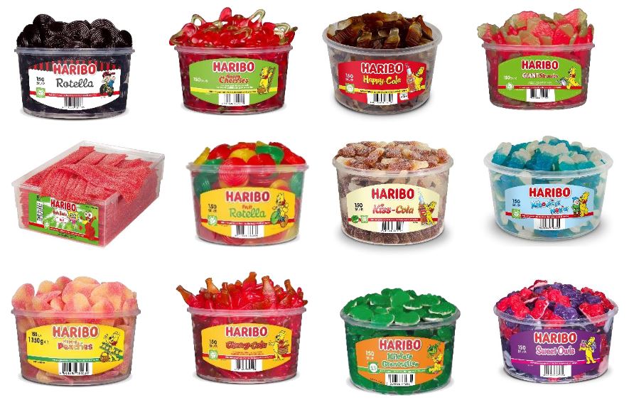 Haribo Tubo (6 x 150 pcs) Khan International Destockage Grossiste