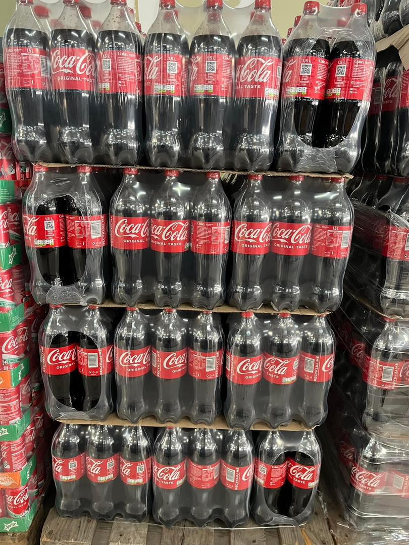 Palette de CoCa cola 1,5L vente uniquement pour professionnels avec k-bis