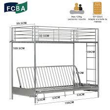 Lit Mezzanine superposé se présentant dans deux grands colis Destockage