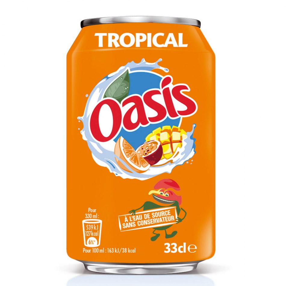 OASIS TROPICAL - PACK DE 24x33CL Destockage Grossiste