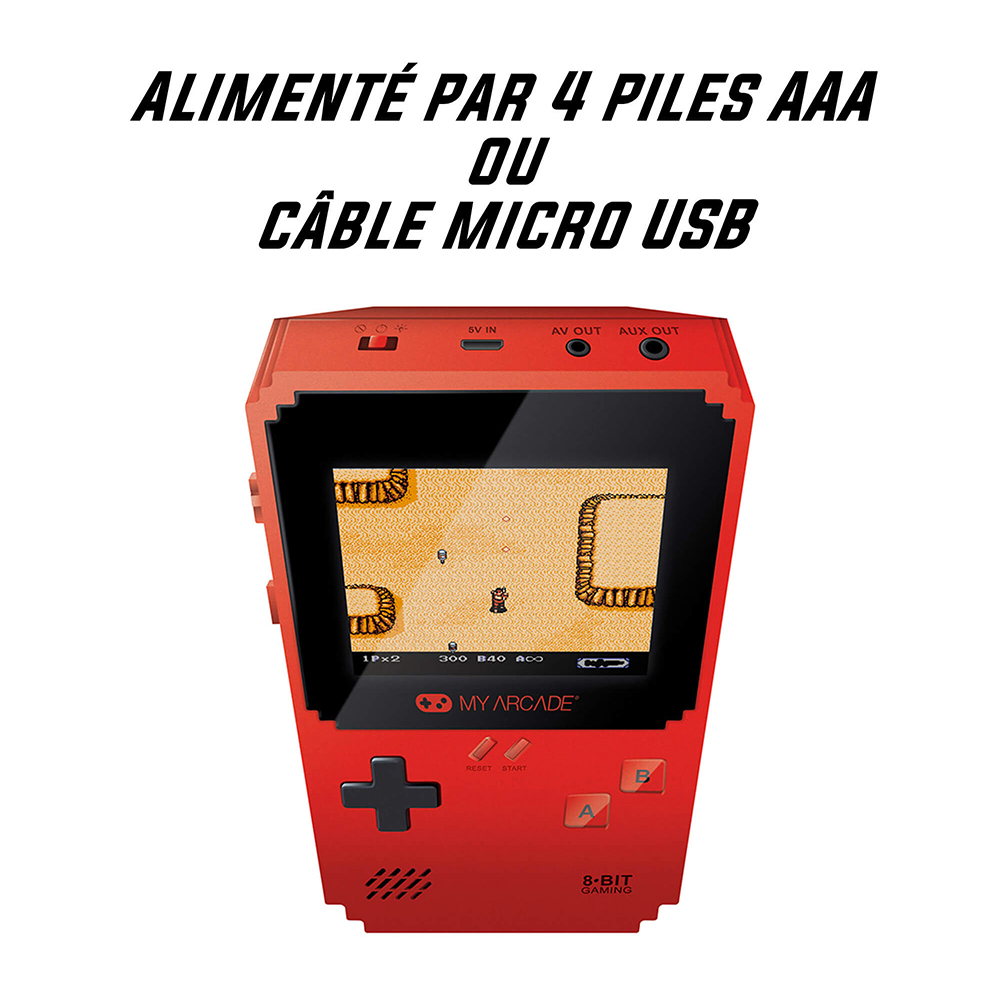 Mini Console Portable Retro avec 300 Jeux Vidéo Rétro 8 Bits et 8
