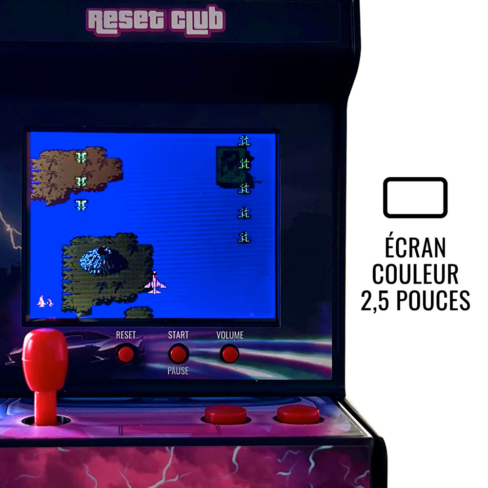 Mini Borne Arcade Retro - 200 Jeux Originaux Intégrés - Console de