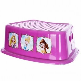 Marche-pied princesses disney - 37 x 26 x 12 cm - pvc - rose Destockage