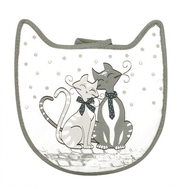Manique de cuisine - chat mistigris - linge de cuisine Destockage