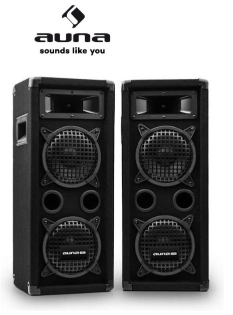 AUNA Pro PW-65x22 MKII passiv PA-Speakers 600W - Speaker Set Destockage