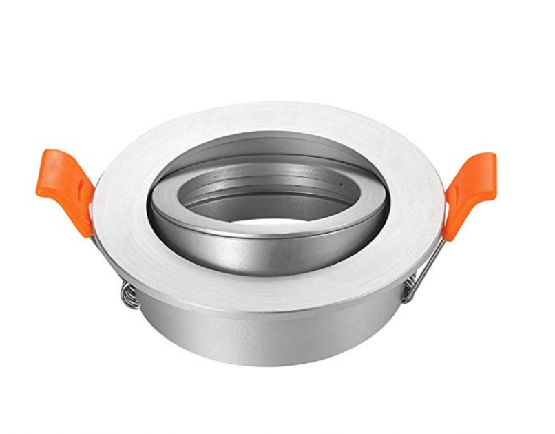 Spot rond encastrable Aluminium brossé Destockage Grossiste