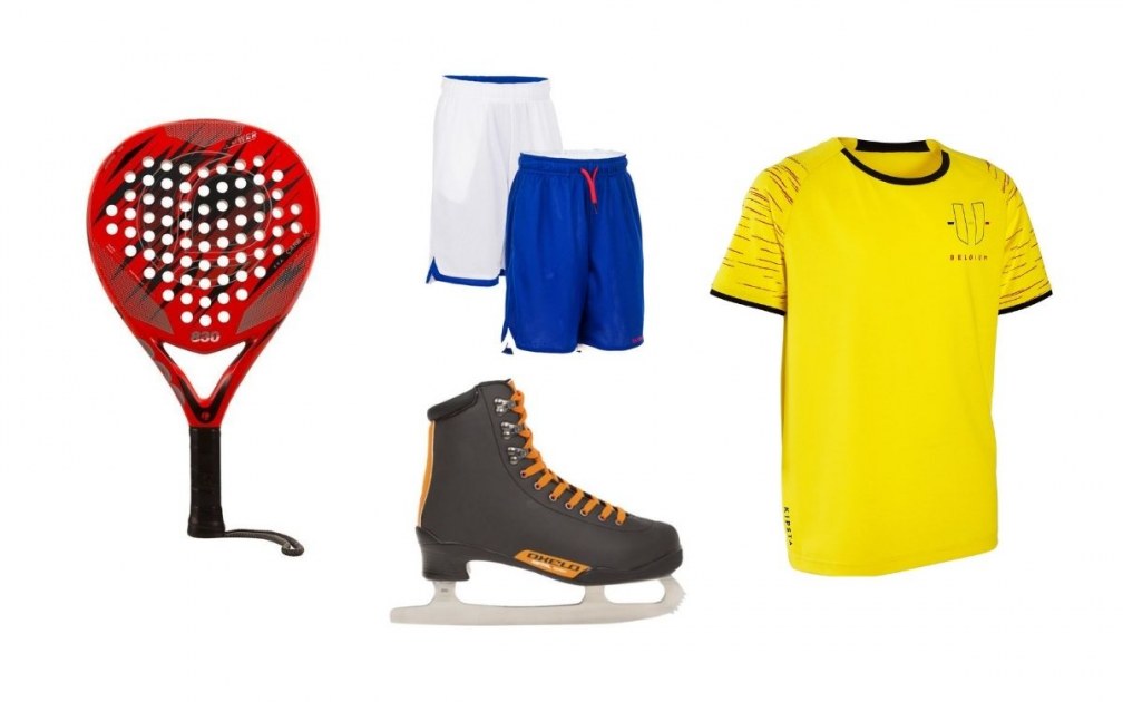 Lot d'articles de sport Decathlon - Neufs - 1612 unités Destockage