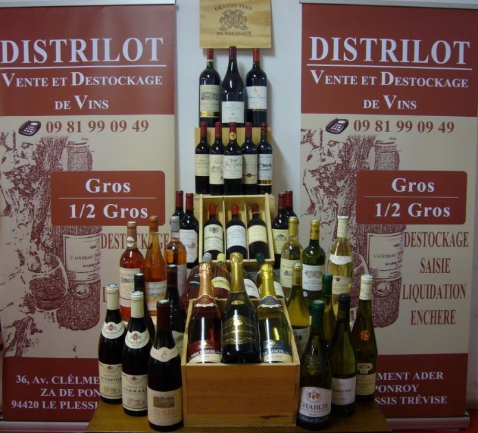 D i s t r i l o t destockage de vin Grossiste