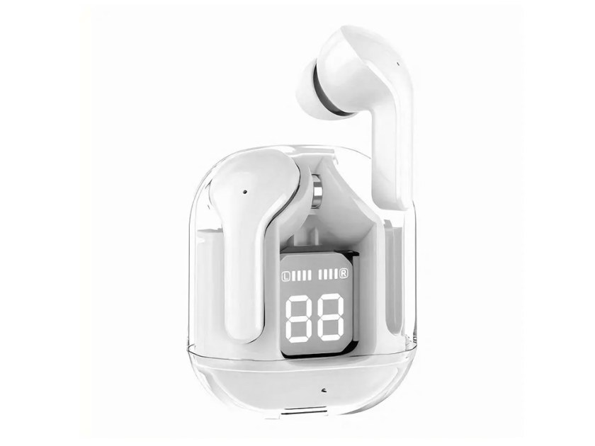 Écouteurs TWS Bluetooth 5.3 avec Affichage LED, Autonomie 10h, et